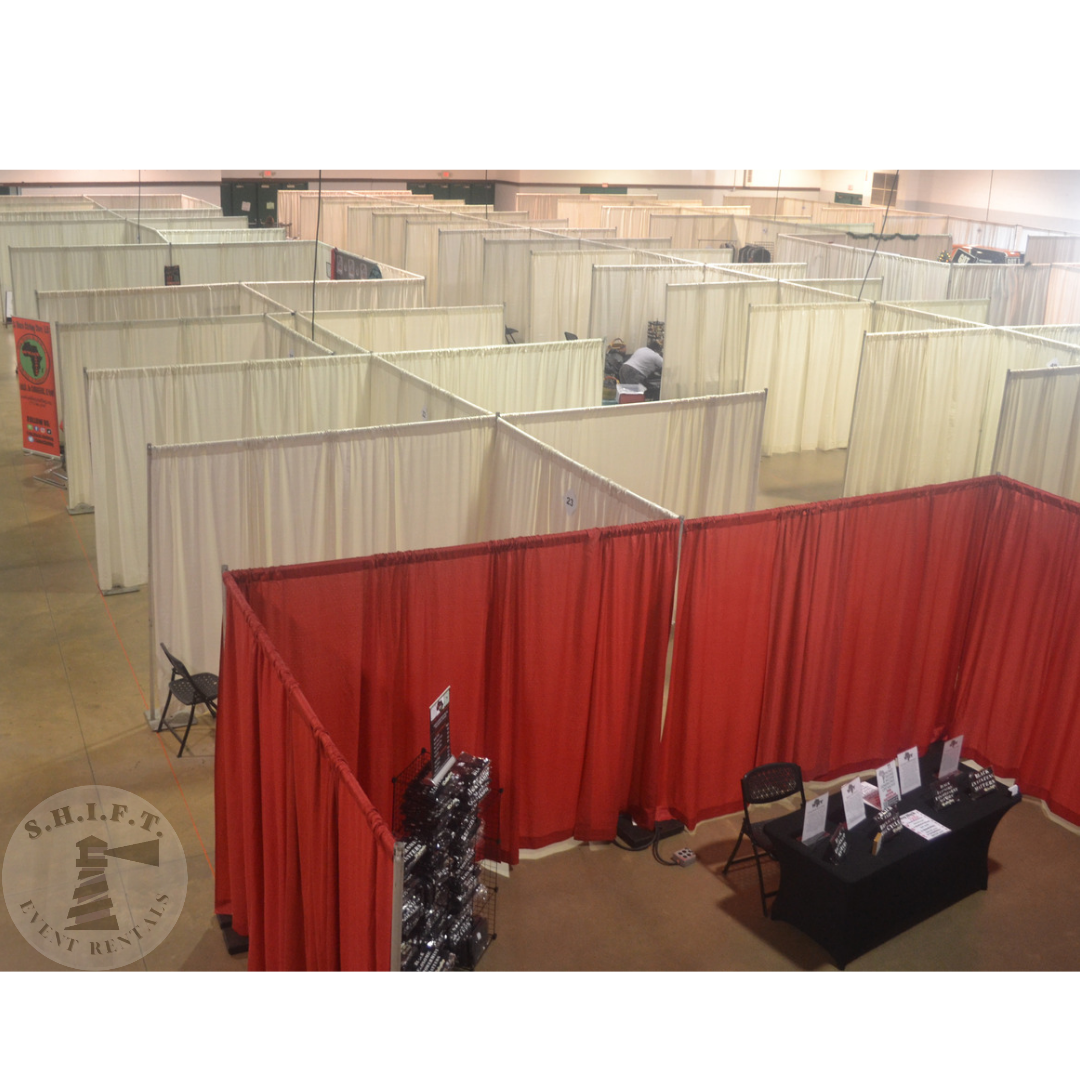 Pipe & Drape Booth Packages (16 Colors Options) – S.H.I.F.T. Event Rentals