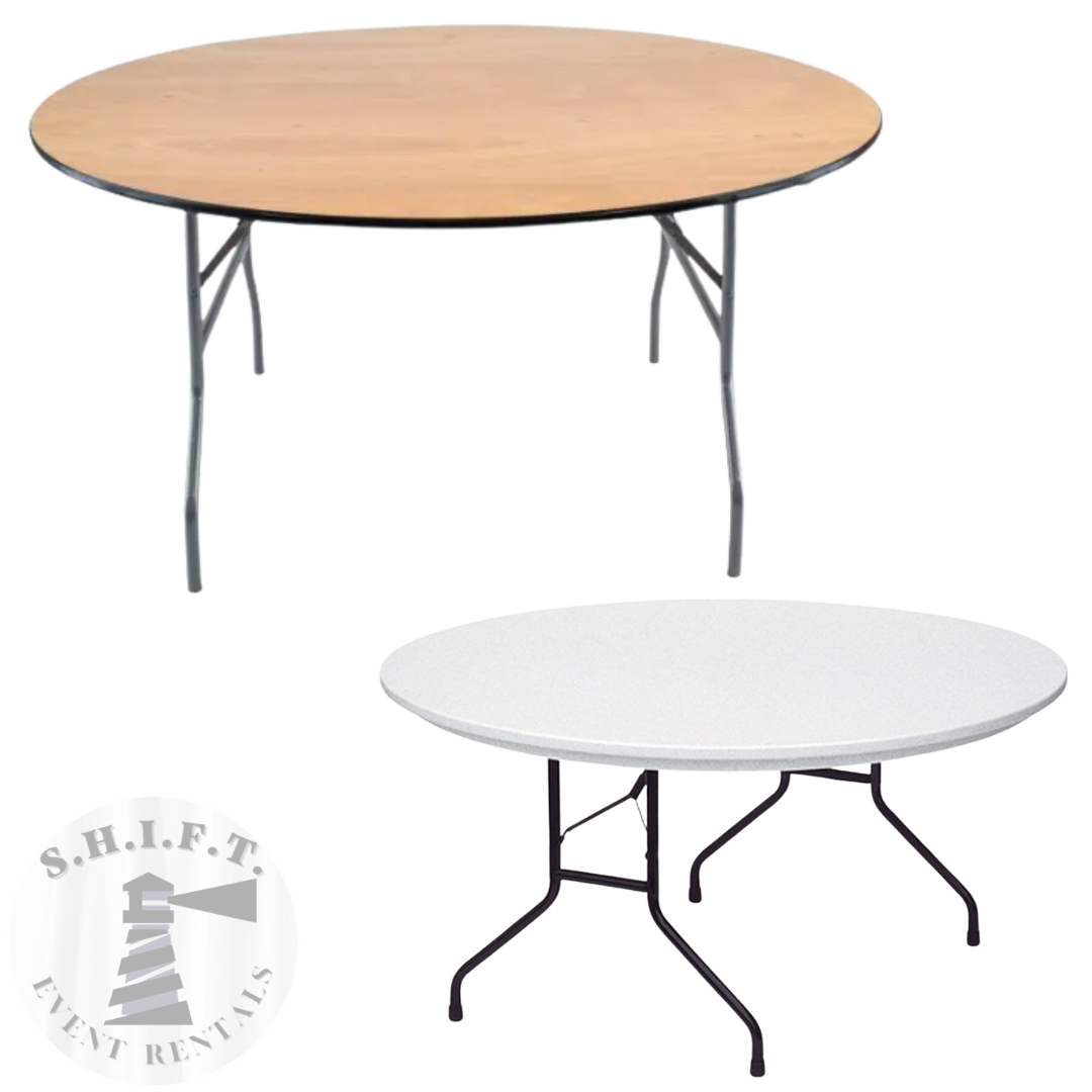 Round Folding Banquet Tables Marcott Round Heavy Duty Birchwood