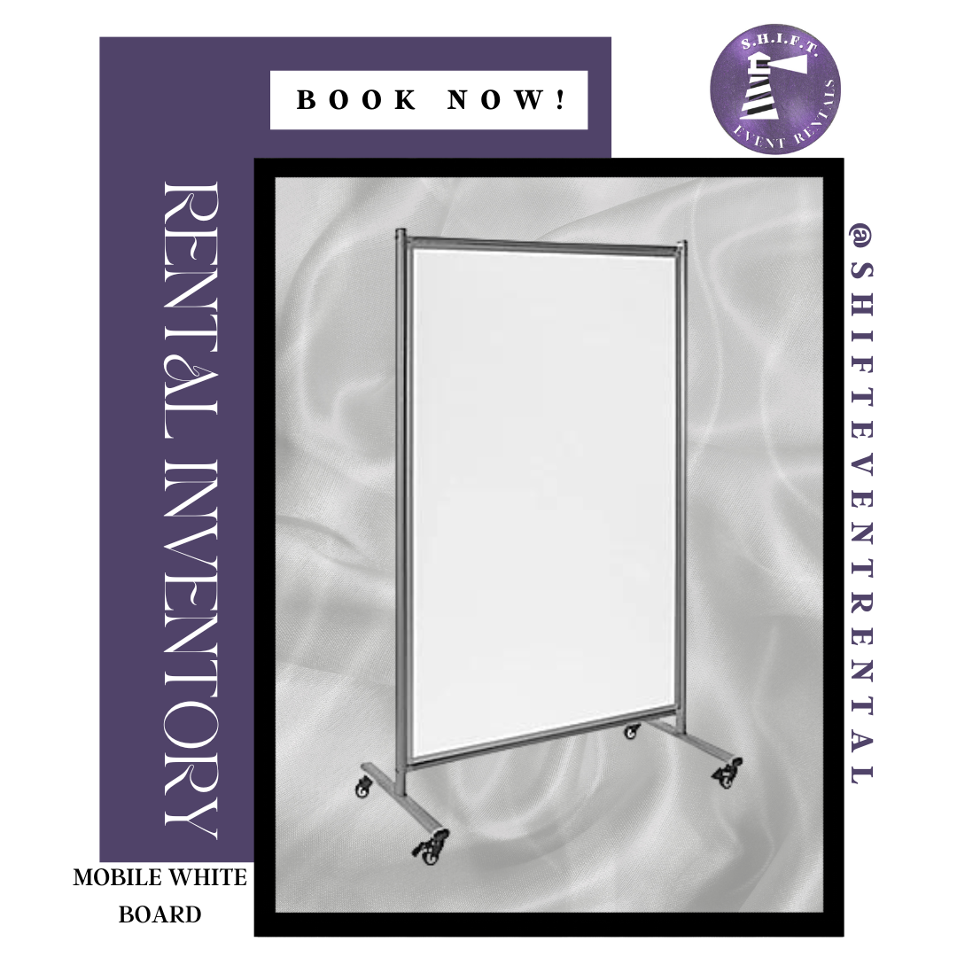 6' Mobile Whiteboard – S.H.I.F.T. Event Rentals