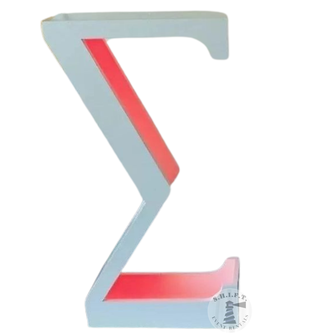 SIGMA Greek Letter LED Marquee (Multi-Color Lights) – S.H.I.F.T. Event ...
