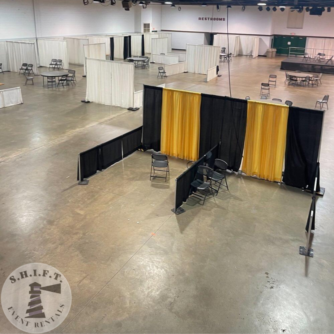 Pipe & Drape Booth Packages – S.H.I.F.T. Event Rentals