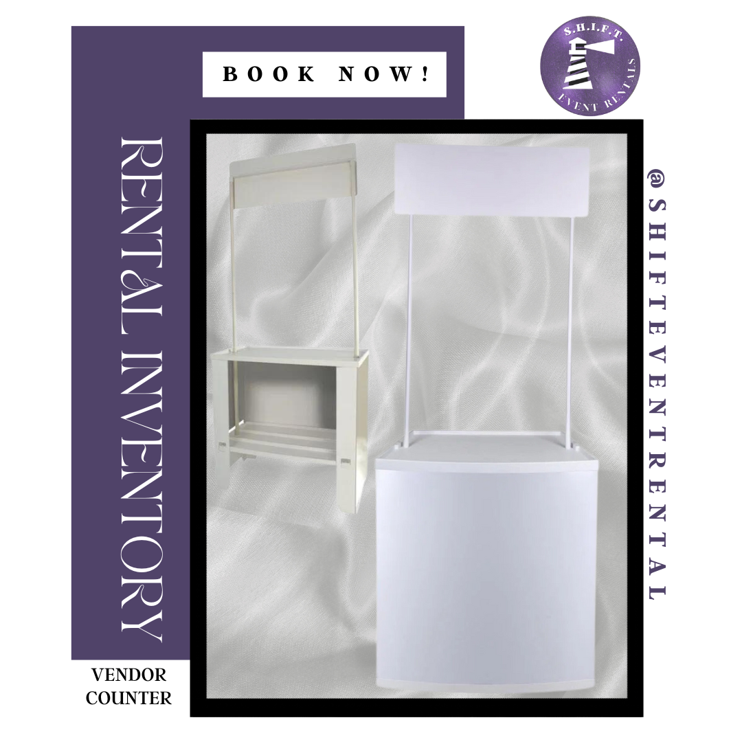Vendor Pop-up Counter – S.H.I.F.T. Event Rentals