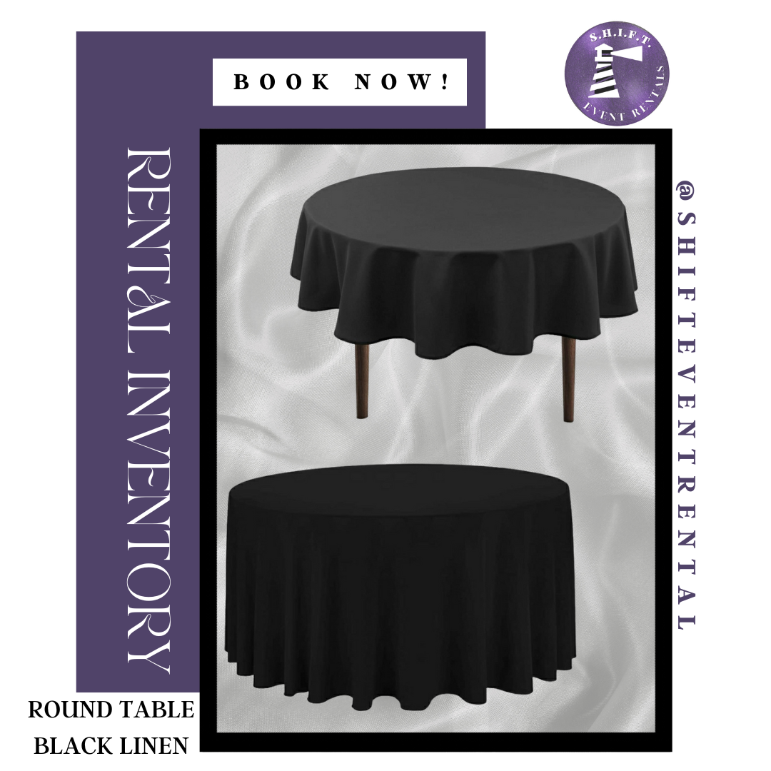 Round Table Linen 90" – S.H.I.F.T. Event Rentals